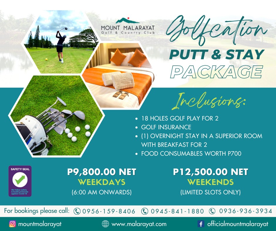 Packages | Mount Malarayat Golf & Country Club
